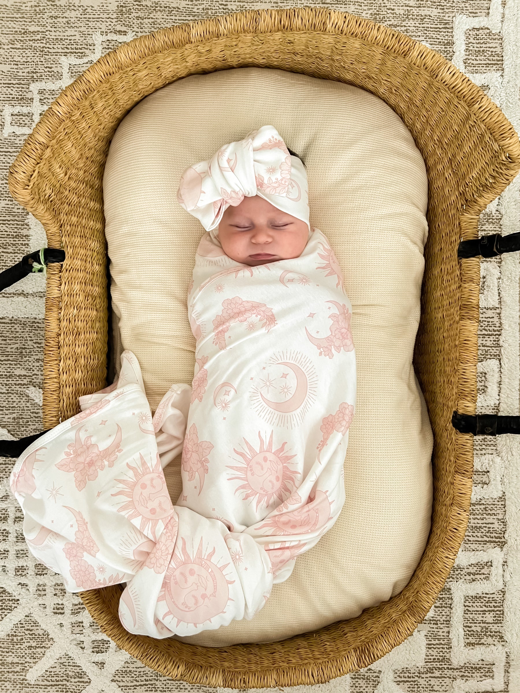 Swaddle Set | Celestial Pink – Little and Fern